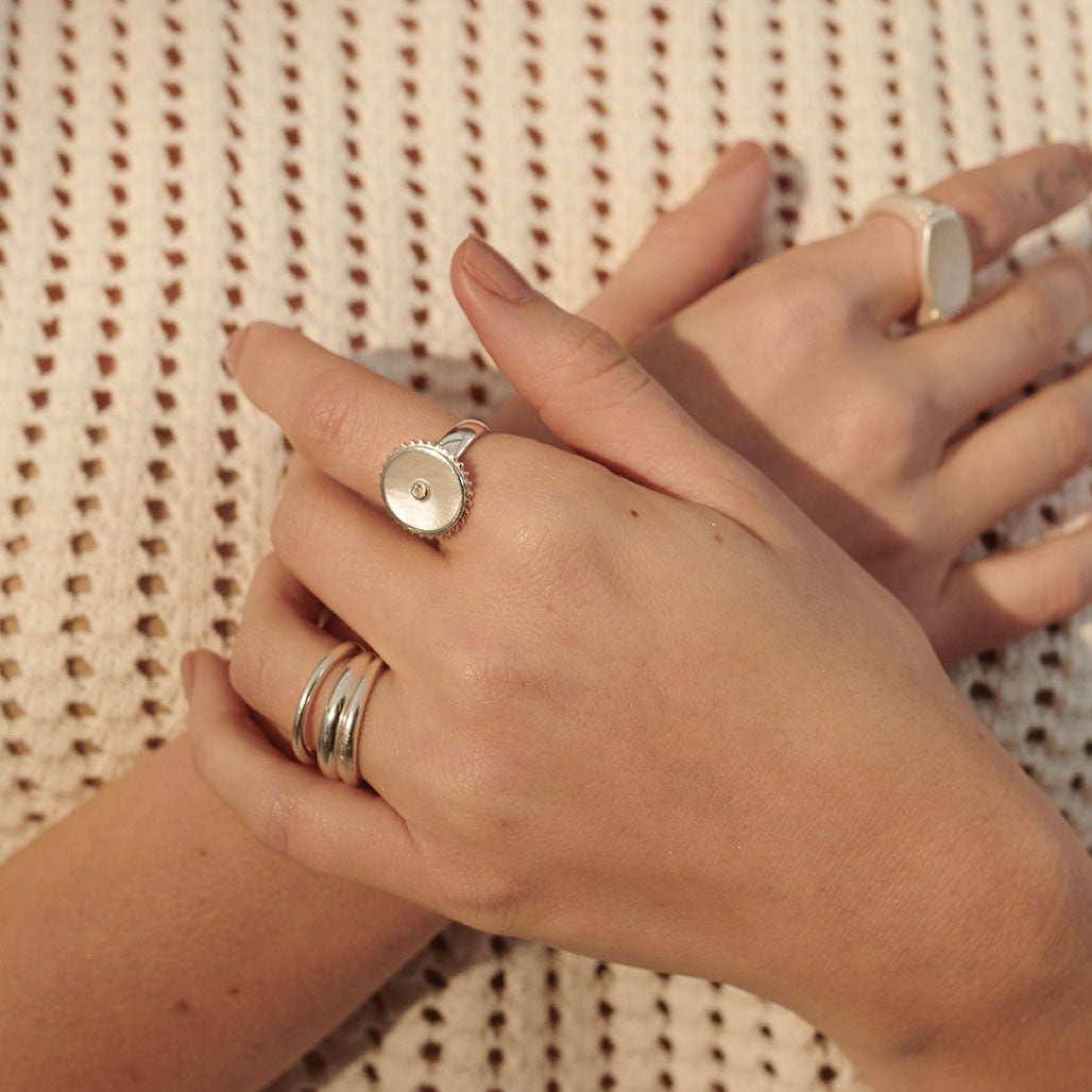 Halcyon Shield Ring | Murkani