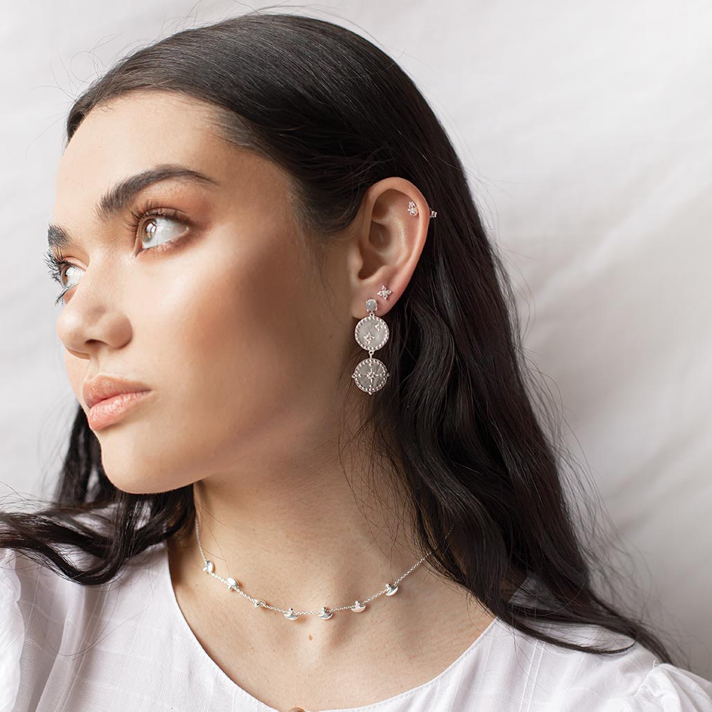 Double Disc Earrings | Murkani