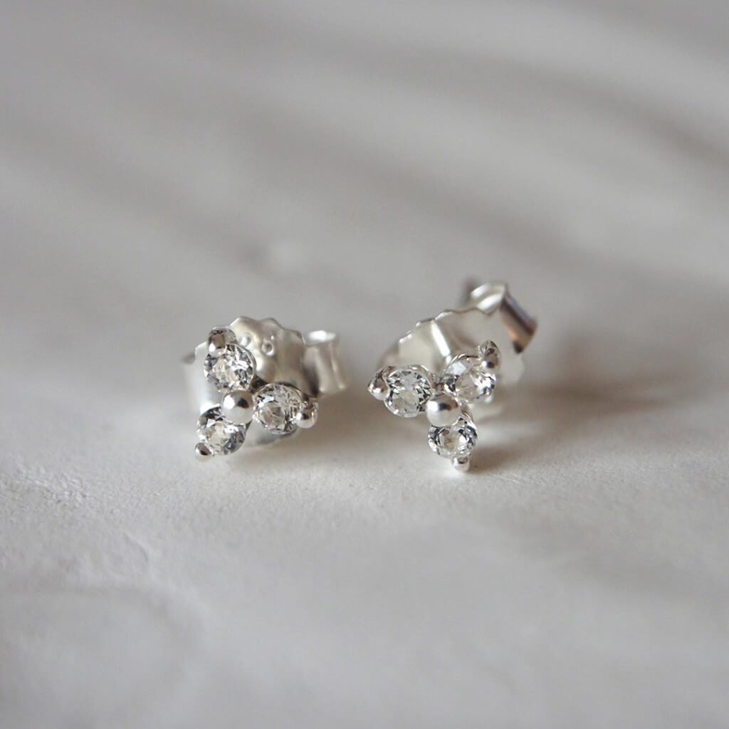 Trinity Studs - in Sterling Silver | Murkani