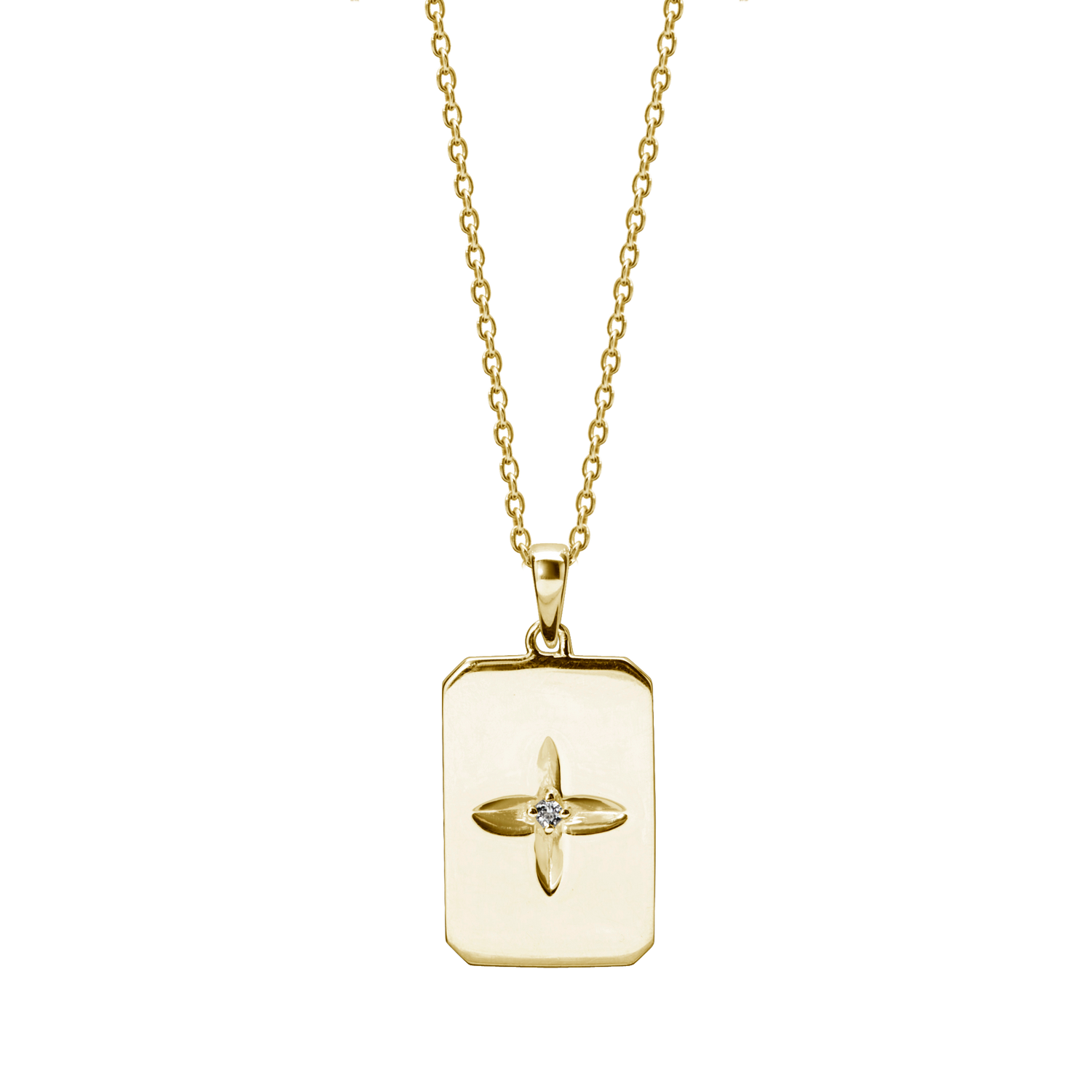 Desert Flower Rectangle Necklace | Murkani