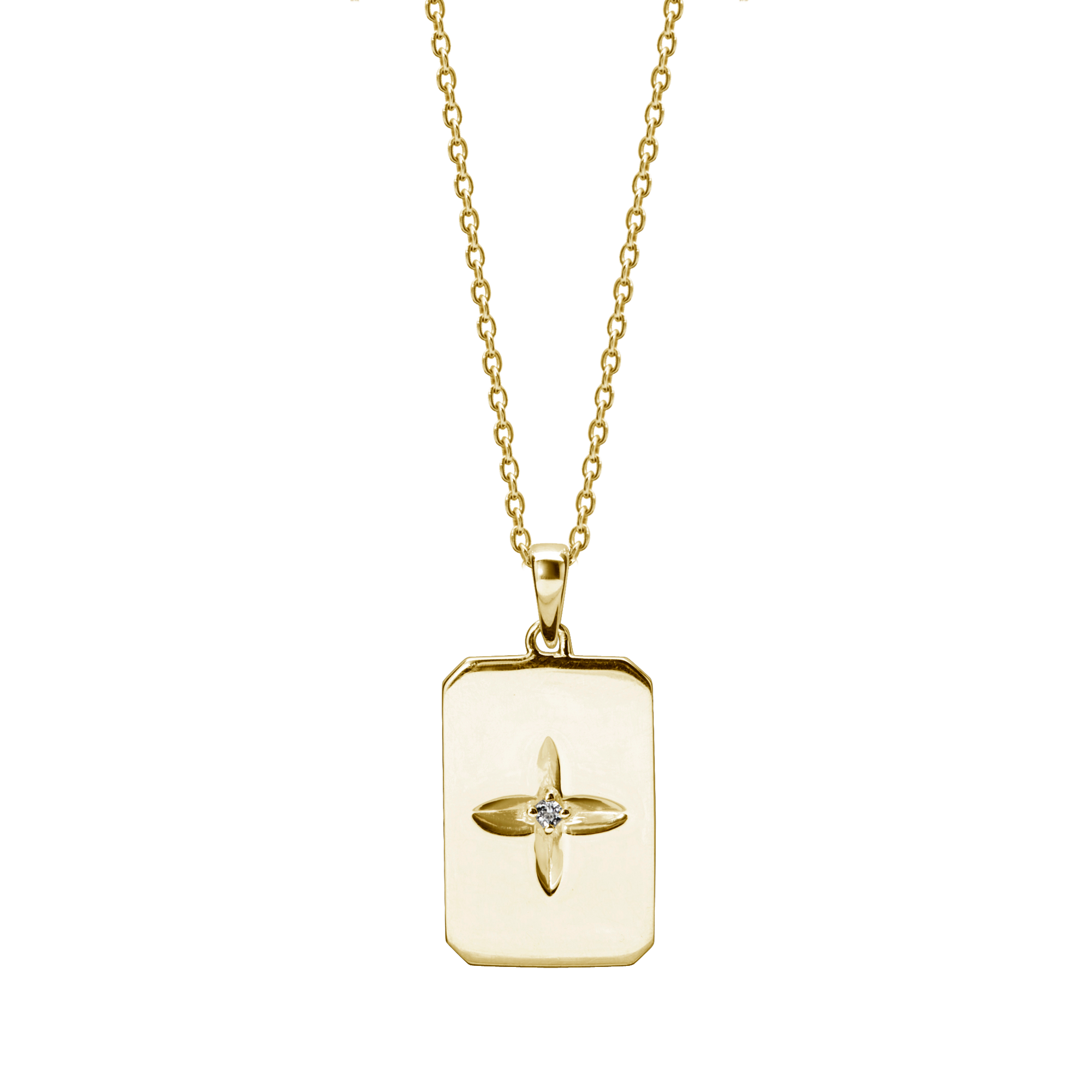 Desert Flower Rectangle Necklace | Murkani